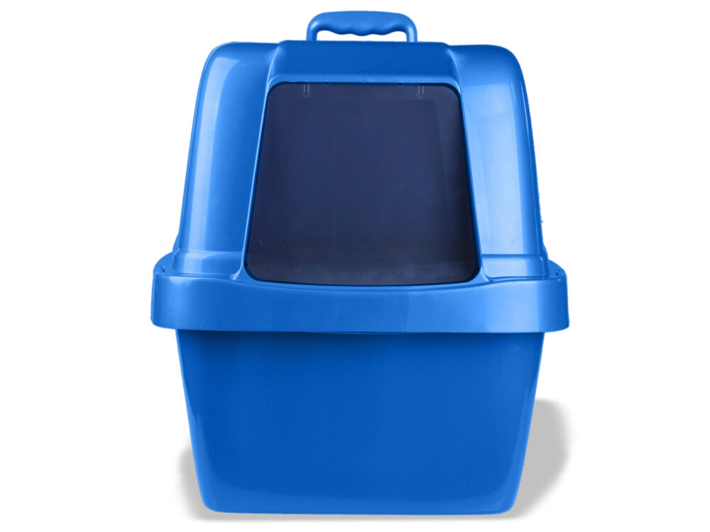 Van Ness Enclosed Sifting Cat Litter Tray Giant Blue - Petlife